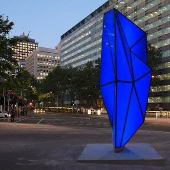 Blue beacon responds to built environment - Art Almanac