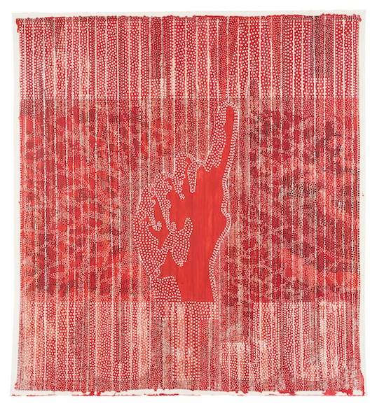 Robert Fielding, Milkali Kutju – One blood, synthetic polymer paint and ...