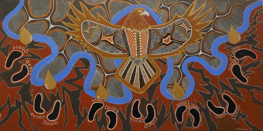Ash Firebrace, Bunjil - Art AlmanacArt Almanac